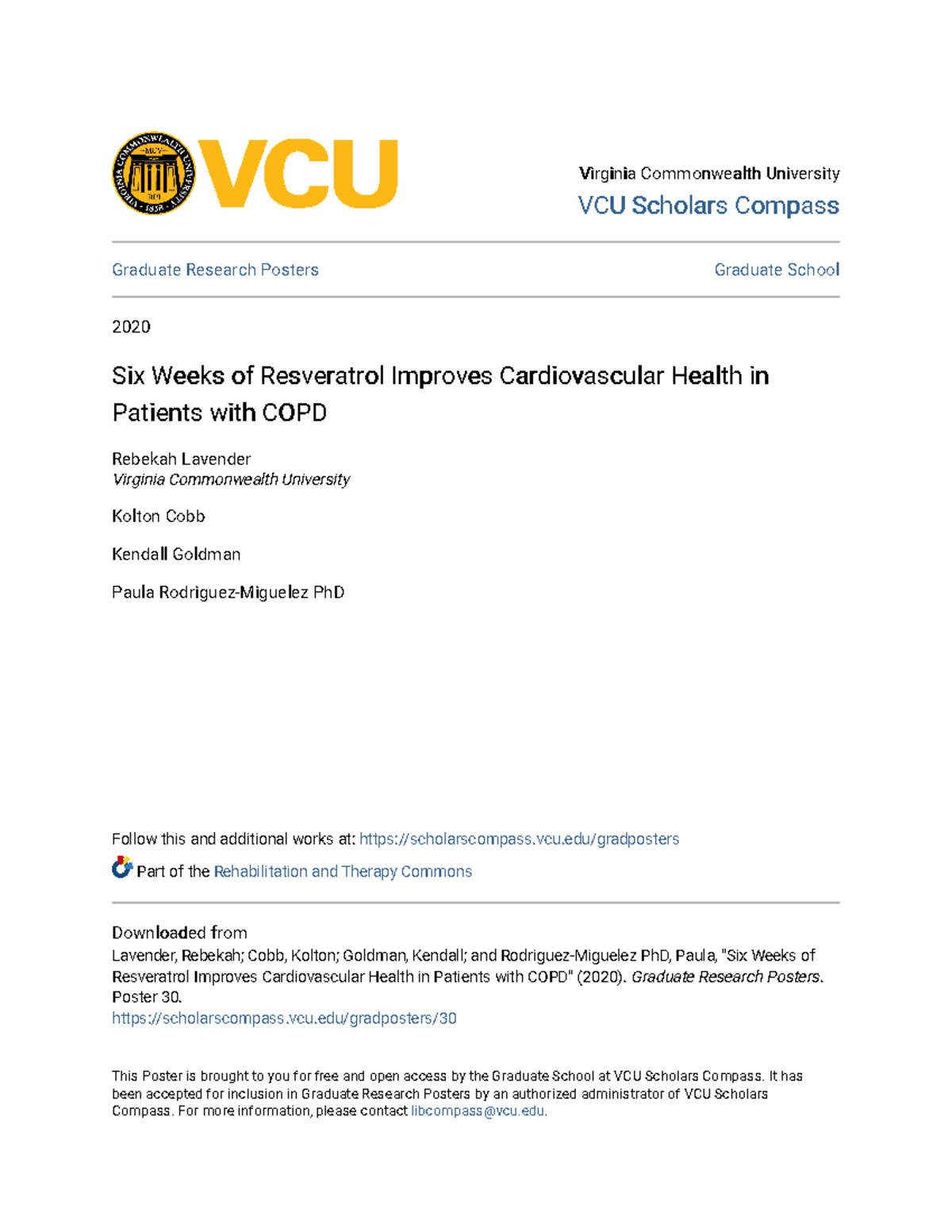 science and biology studies - Virginia Commonwealth UniversityVirginia ...