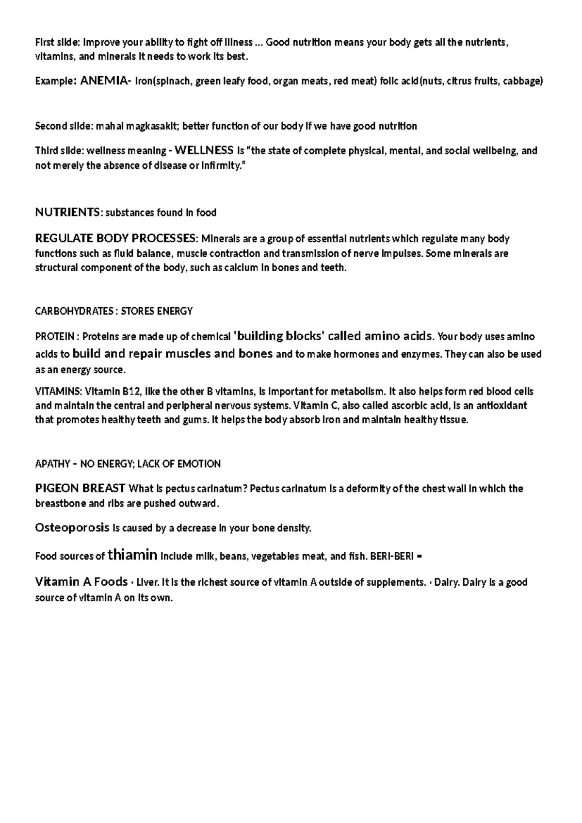 MY Notes - First slide: Improve your ability to fight off illness ...