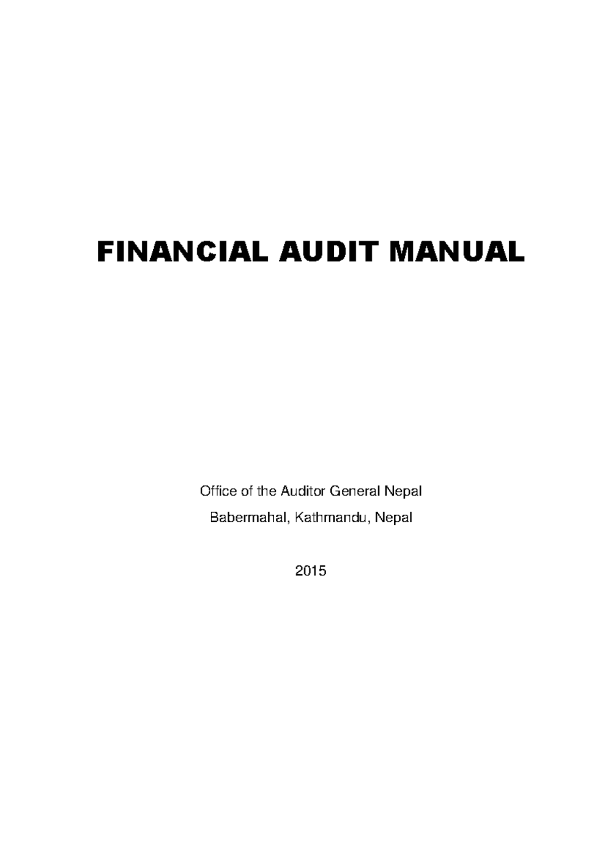 Financial-Audit-Manual-2073 1467183265 - FINANCIAL AUDIT MANUAL Office ...