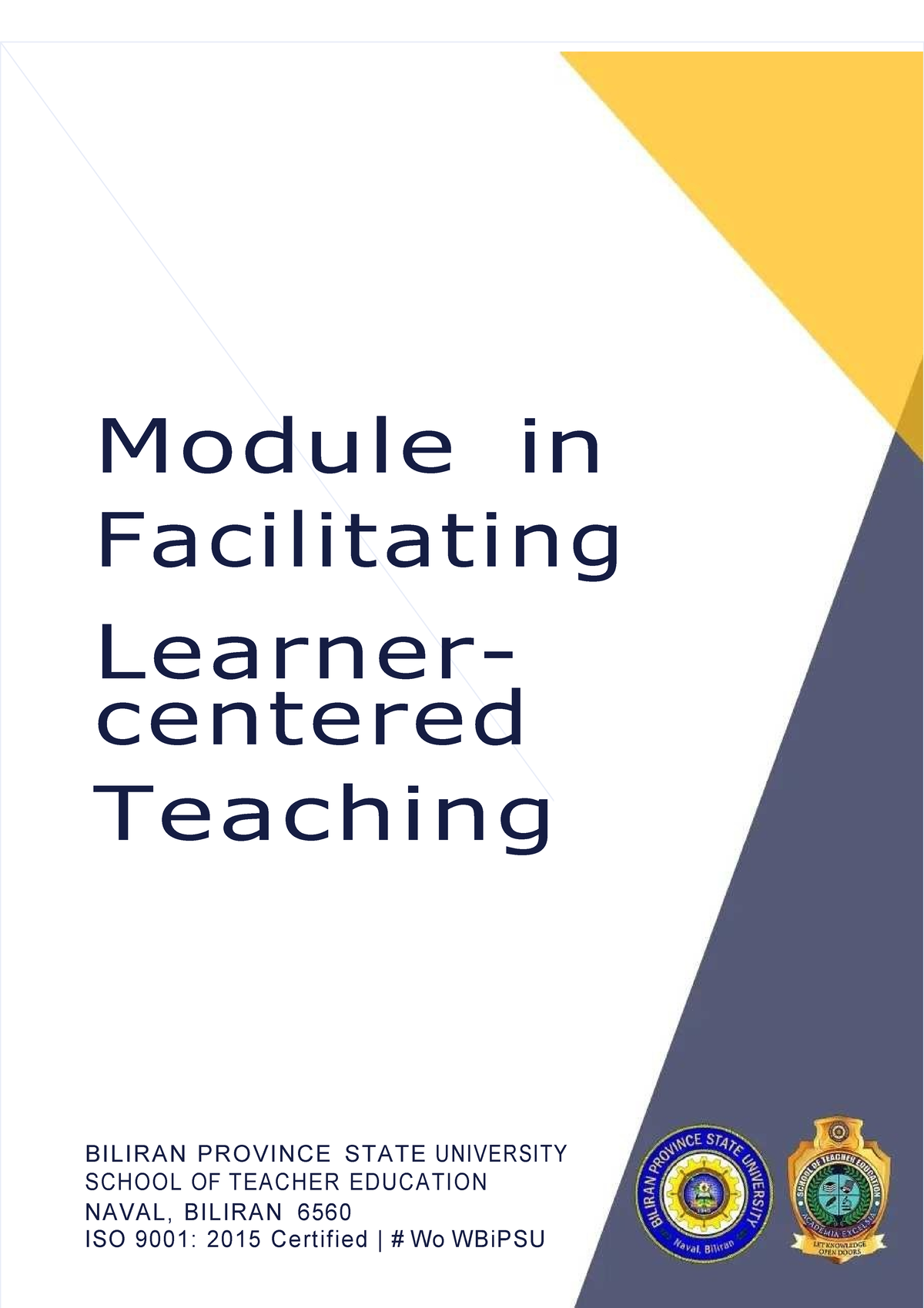 Pdf prof ed flt module - super essay - Module in Facilitating Learner- centered Teaching ...