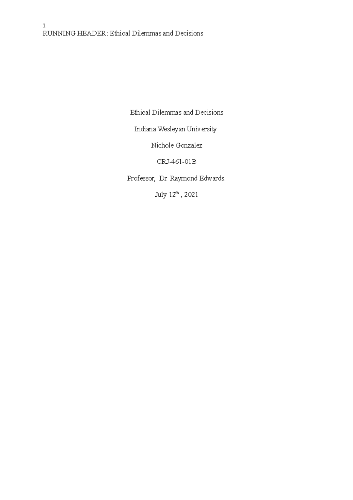 1.4 1.4 Final Using Ethical Decisions to resolve Dilemmas copy ...