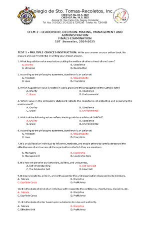 CDI 5 Prelim (KEY Answer)-Milque - CHED G. No. 03, S. 2022 CHED G. No. 14, S. 2022 Azcona St ...