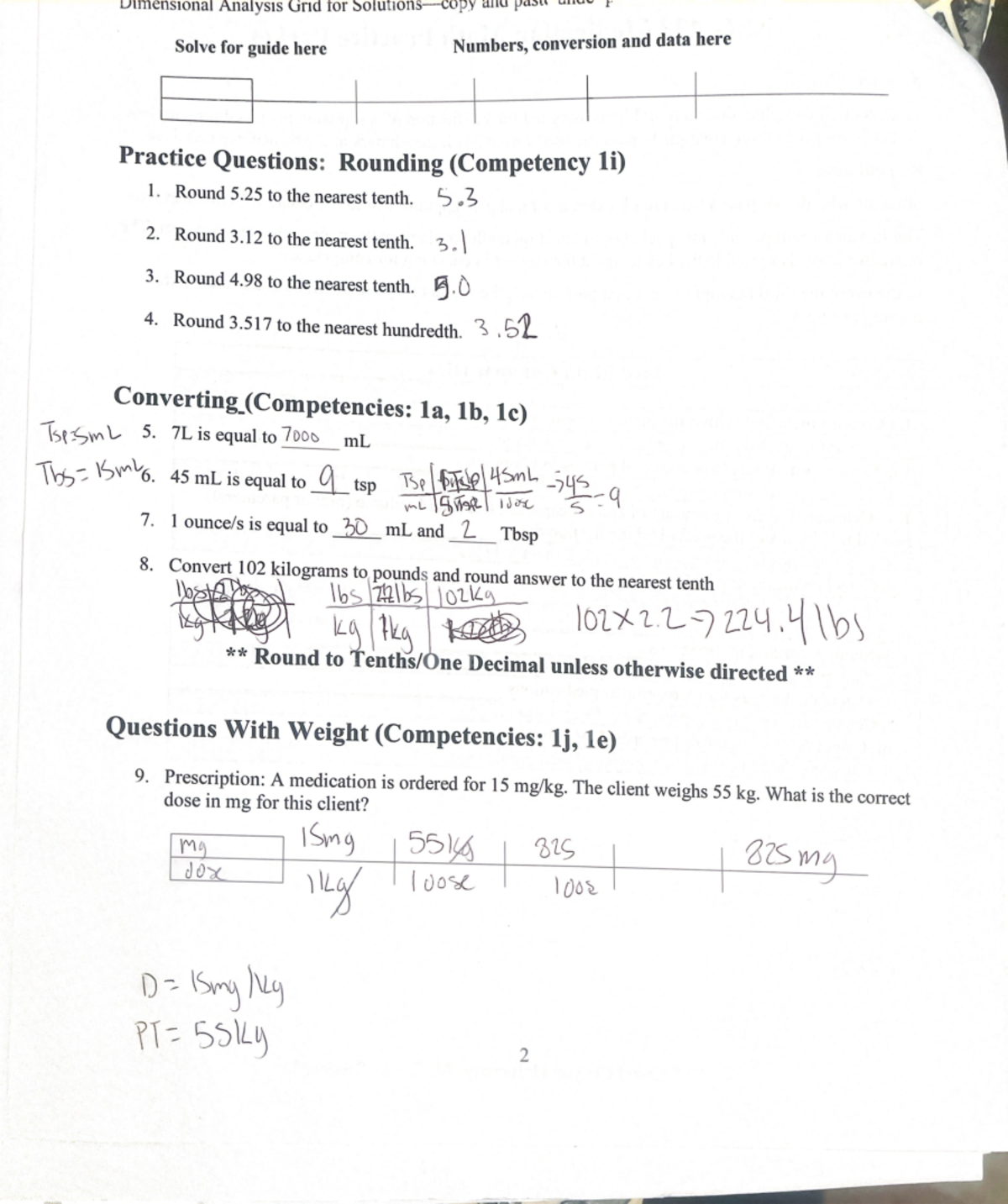 430 med math packet - NSG 320 - Studocu