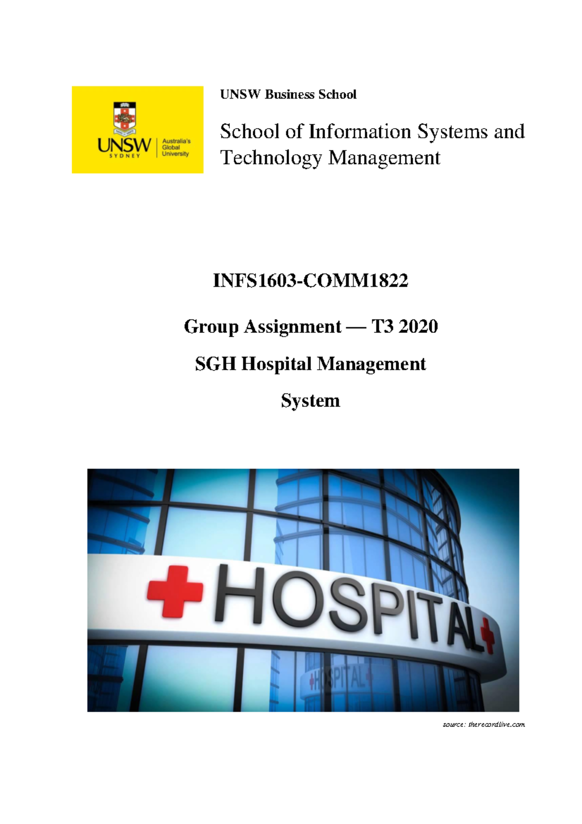INFS1603-COMM1822 Group Assignment T3 2020 Bin 5 Draft - UNSW Business School School of ...