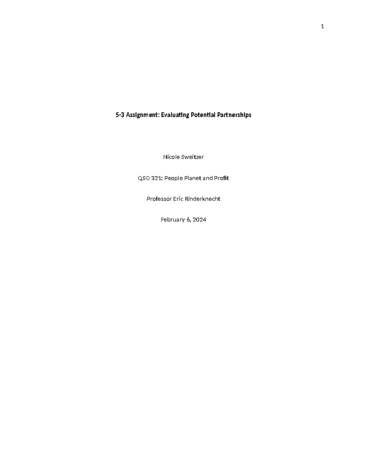 5-3 assignment final - Coursework - 5-3 Assignment: Evaluating ...