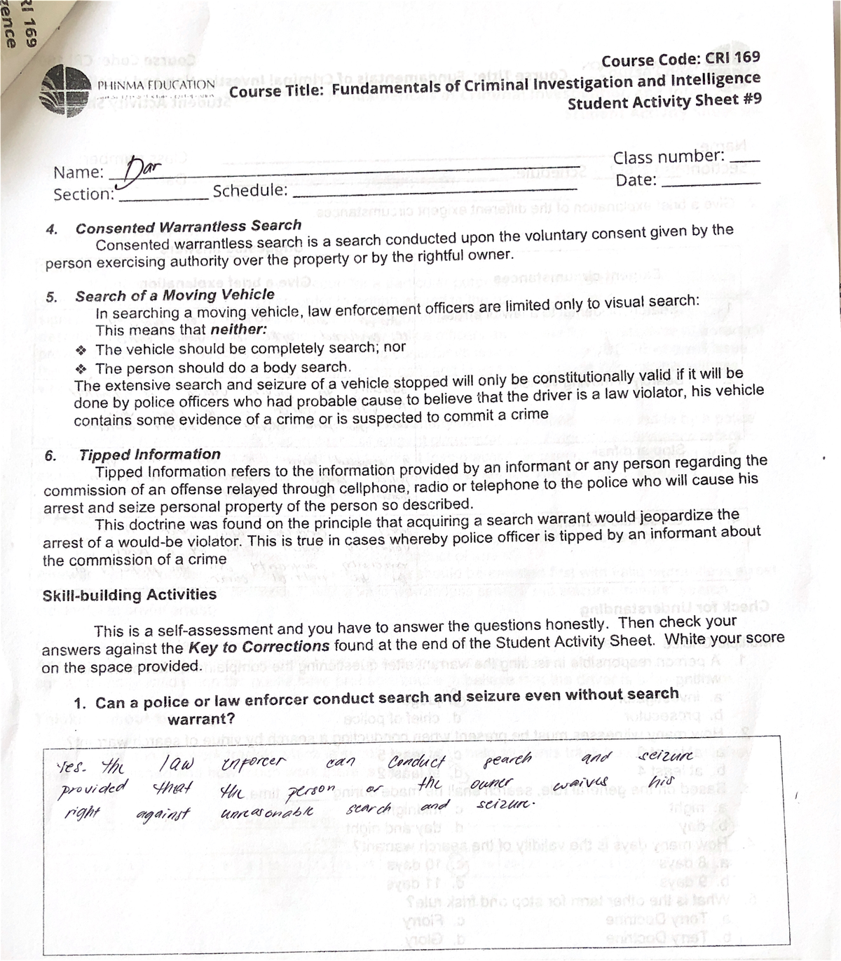 Module 9 -10 cri 169 - Criminology - Studocu