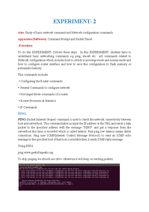 CN EXP10 - Computer Network Experiment 10 - Experiment 10 Aim: Socket ...