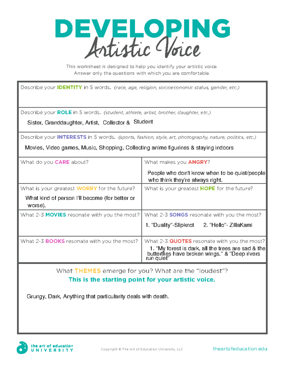 Art class preparations - Copyright © The Art of Education University ...