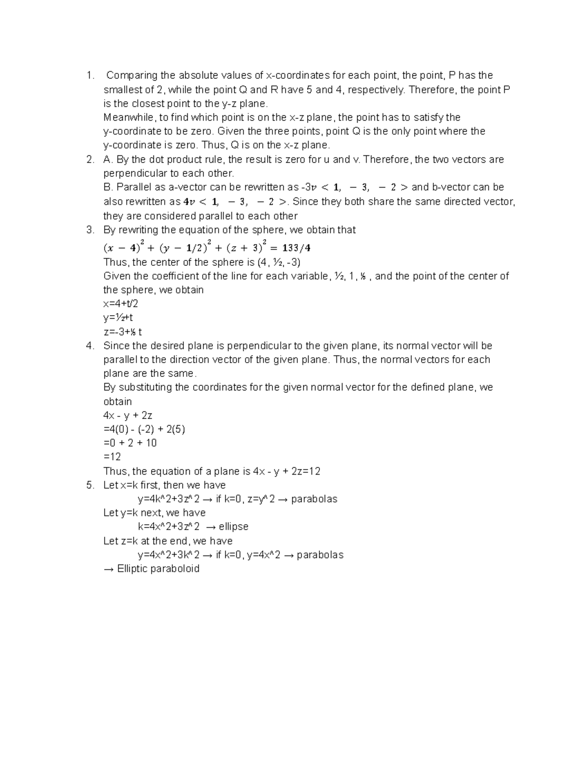 MAT 397 Quiz 1 - THE FIRST QUIZ - Comparing the absolute values of x ...