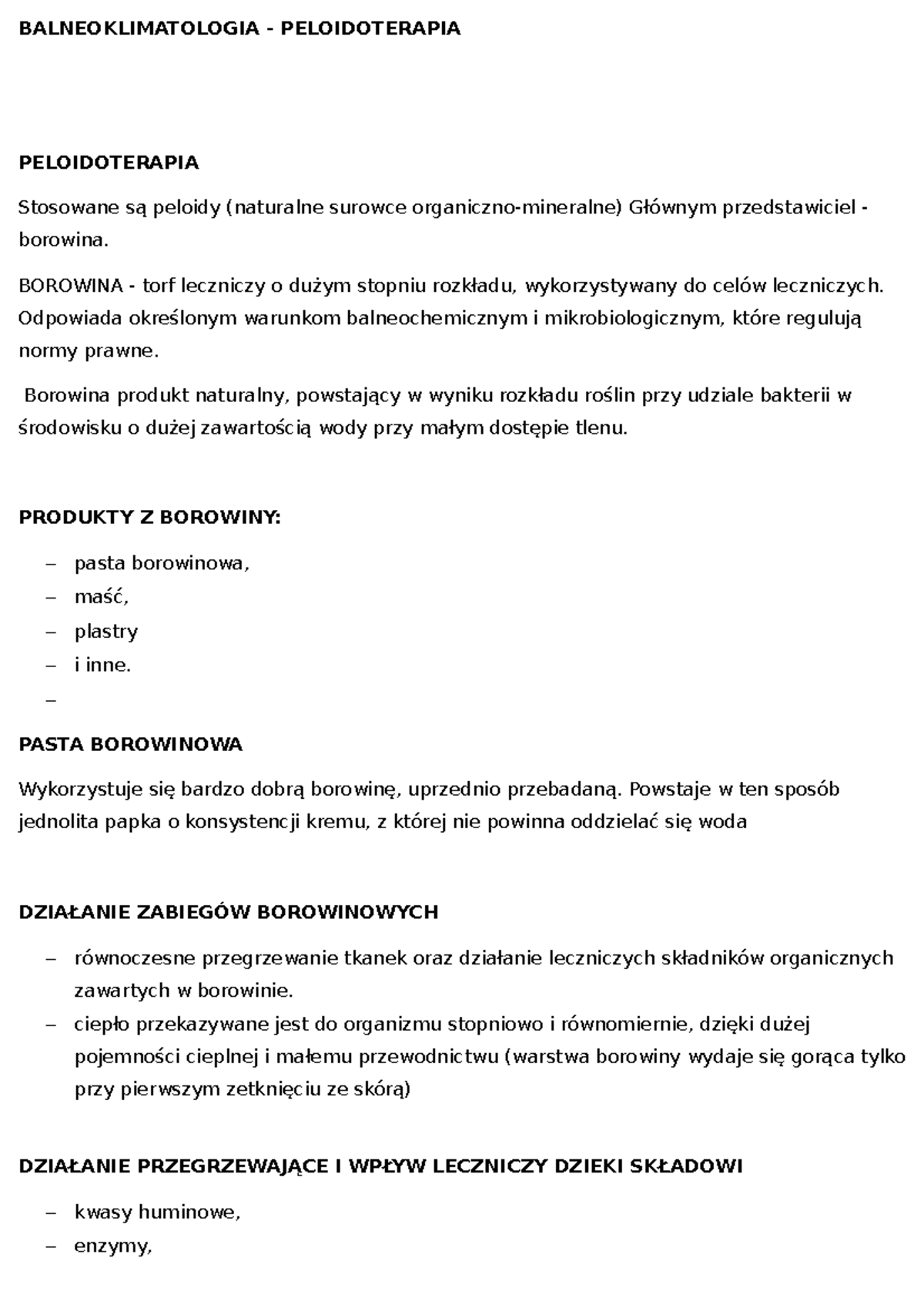 3. balneoklimatologia - BALNEOKLIMATOLOGIA - PELOIDOTERAPIA ...