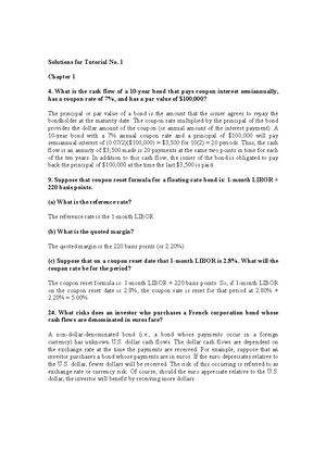 Fixed Income 2019 - ... - Introduction to Fixed Income Securities and Alternative Investments ...
