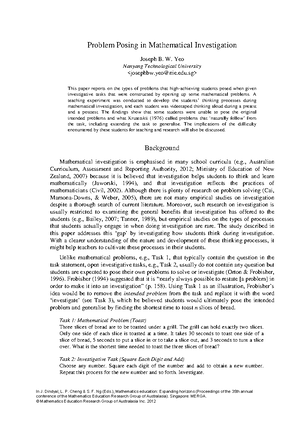 Problem solving investigation rubric proficiencies - Problem Solving Investigation Rubric ...