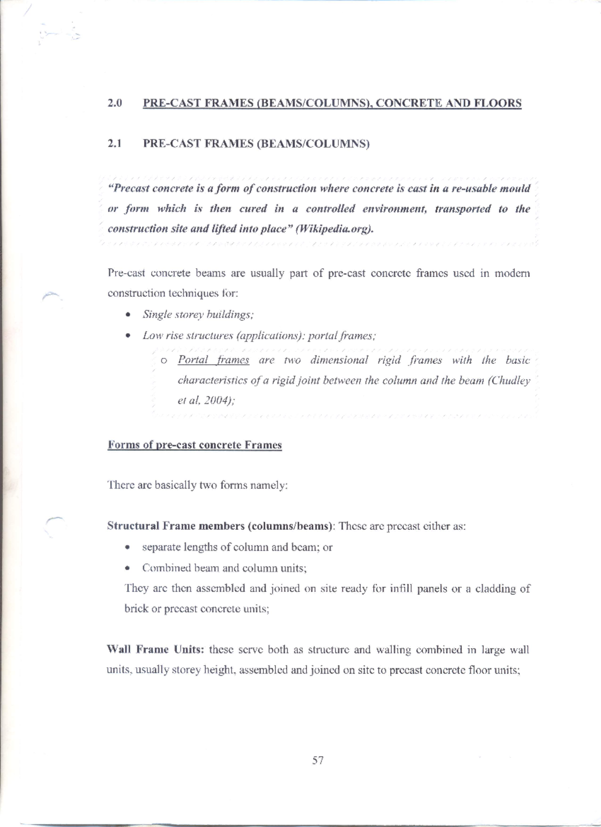Module 2 Pre-cast beam concrete and floor-note - CTY260S - Studocu
