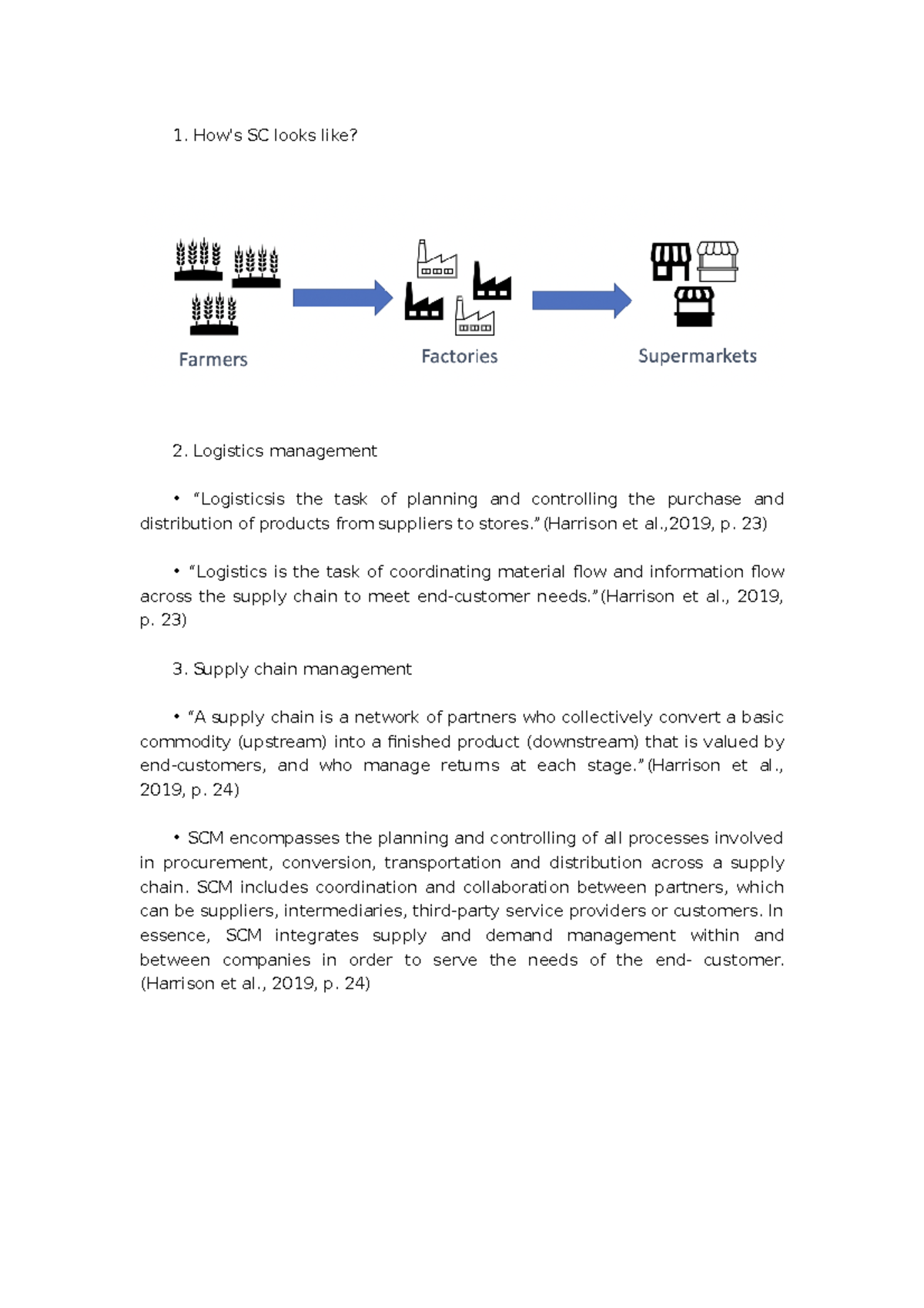 Lecture 2-SCM - How's SC looks like? Logistics management “Logisticsis ...