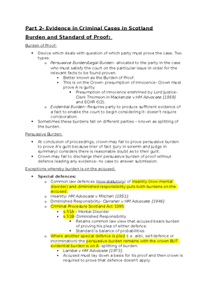 Key Concepts of Evidence - Key Concepts of Evidence What is the law of ...