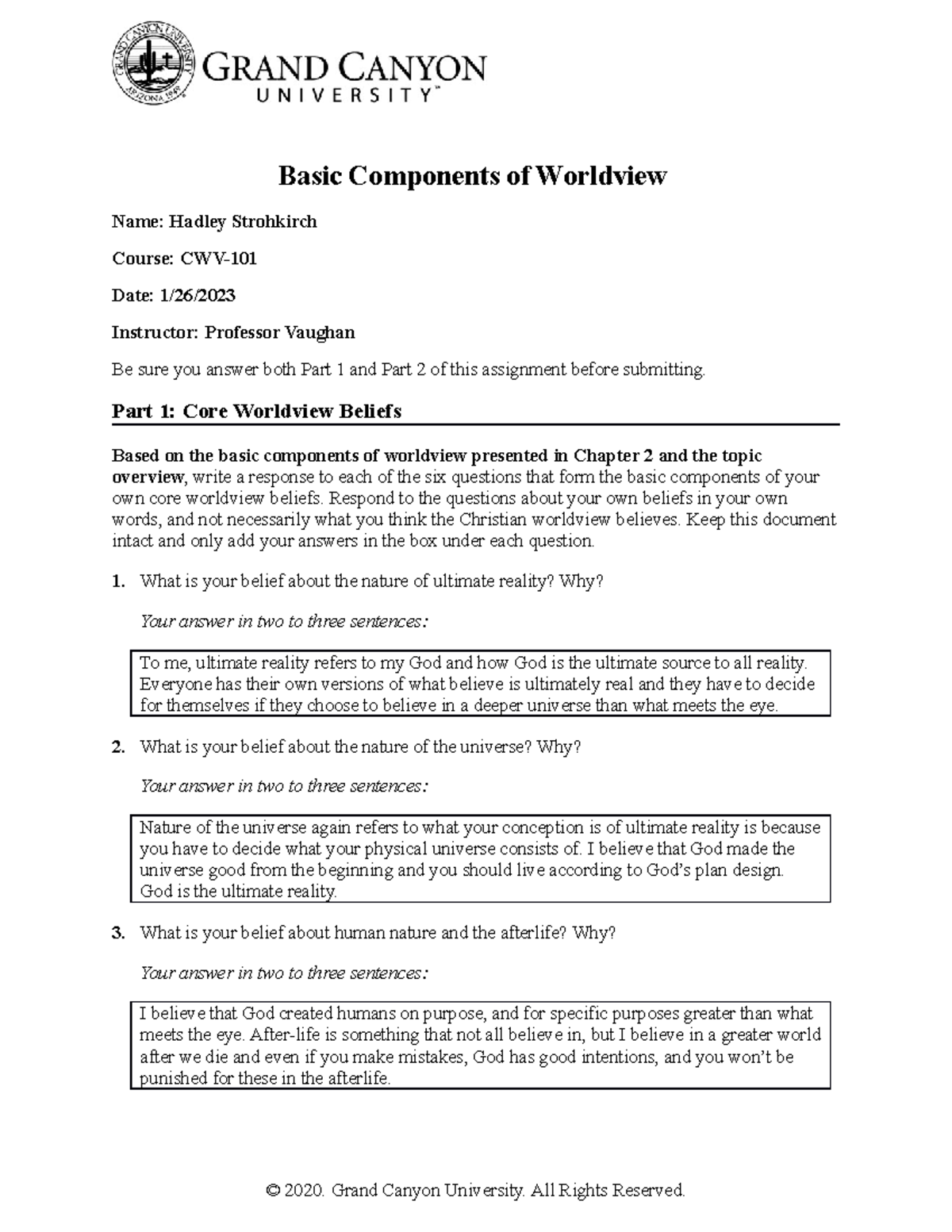 Christian Worldview basic components - Basic Components of Worldview ...