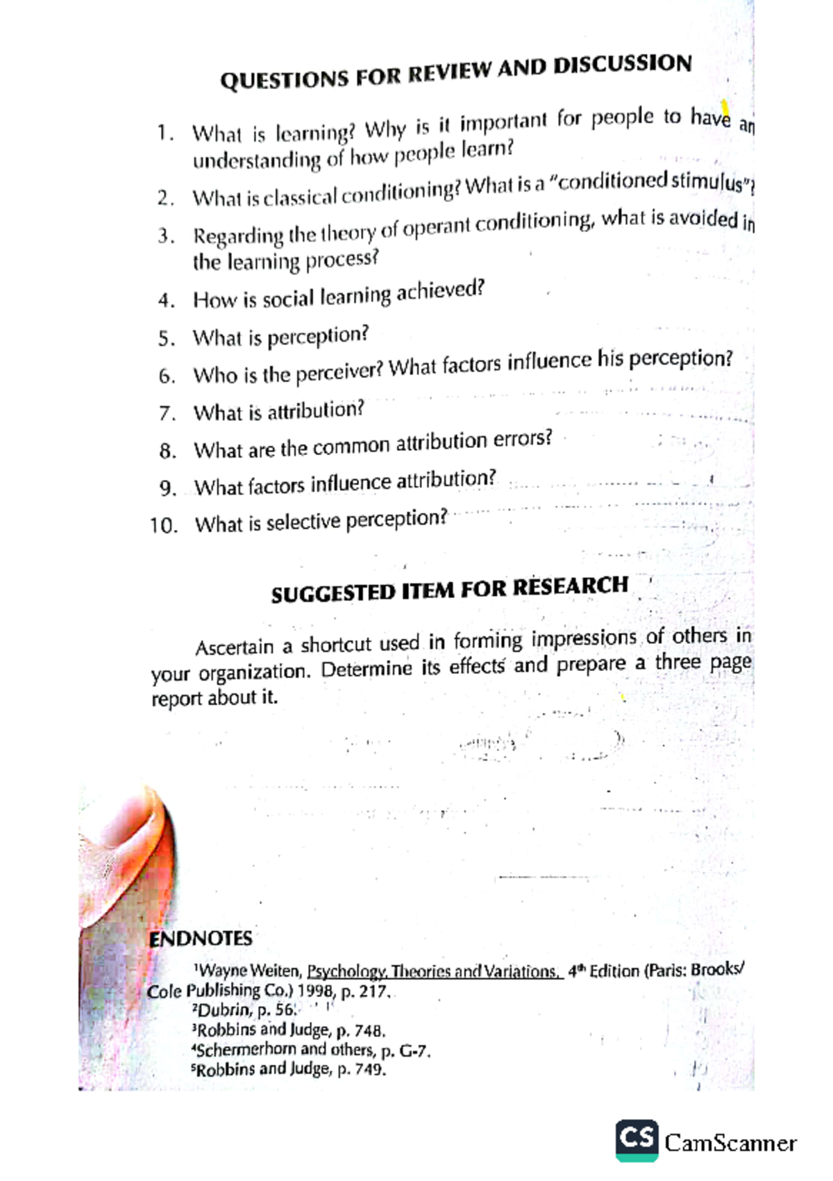 BA chap 4 - BA 213 book chap4 - Human Behavior And Organization - Studocu