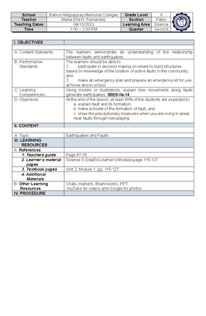 3. Science-8-SIM-Q2-Module 5 Week 5 - Science Quarter 2 – Module 5: The ...