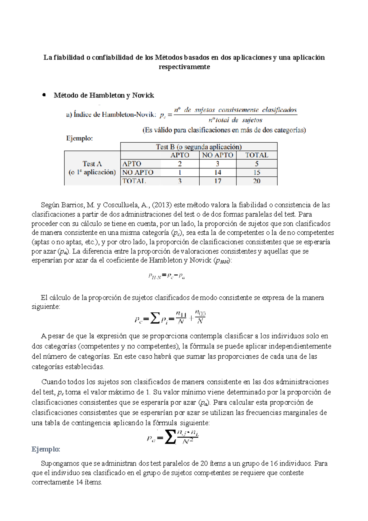 Confiabilidad de los test - La fiabilidad o confiabilidad de los ...