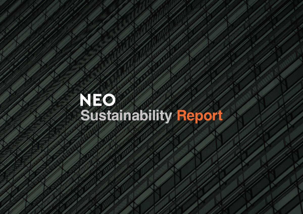 NEO-Sustainability-Report - Sustainability Report 2 Table of Contents I ...