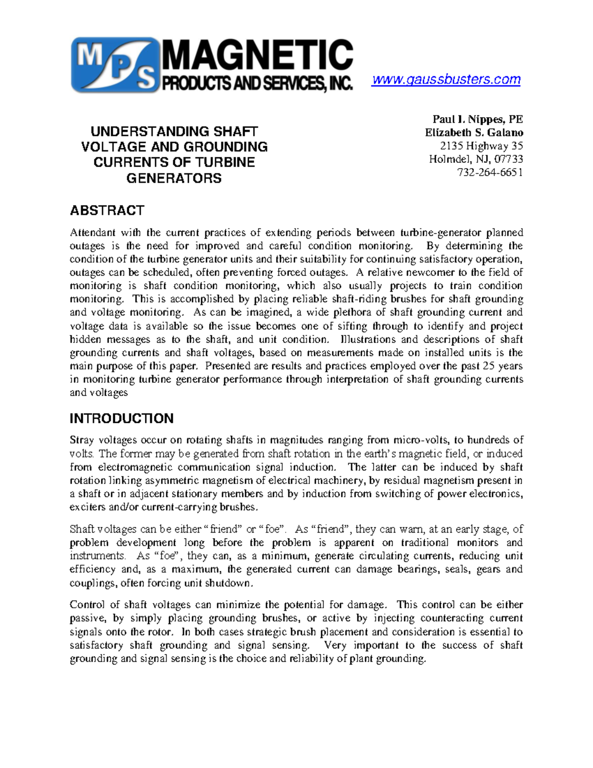 Understanding Shaft Voltage and Grounding Currents of Turbine ...