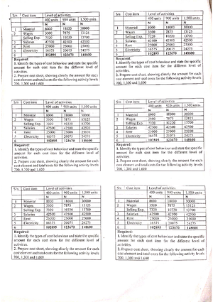 [Solved] ACC 202 Milestone One Operational Costs Data Appendix You ...