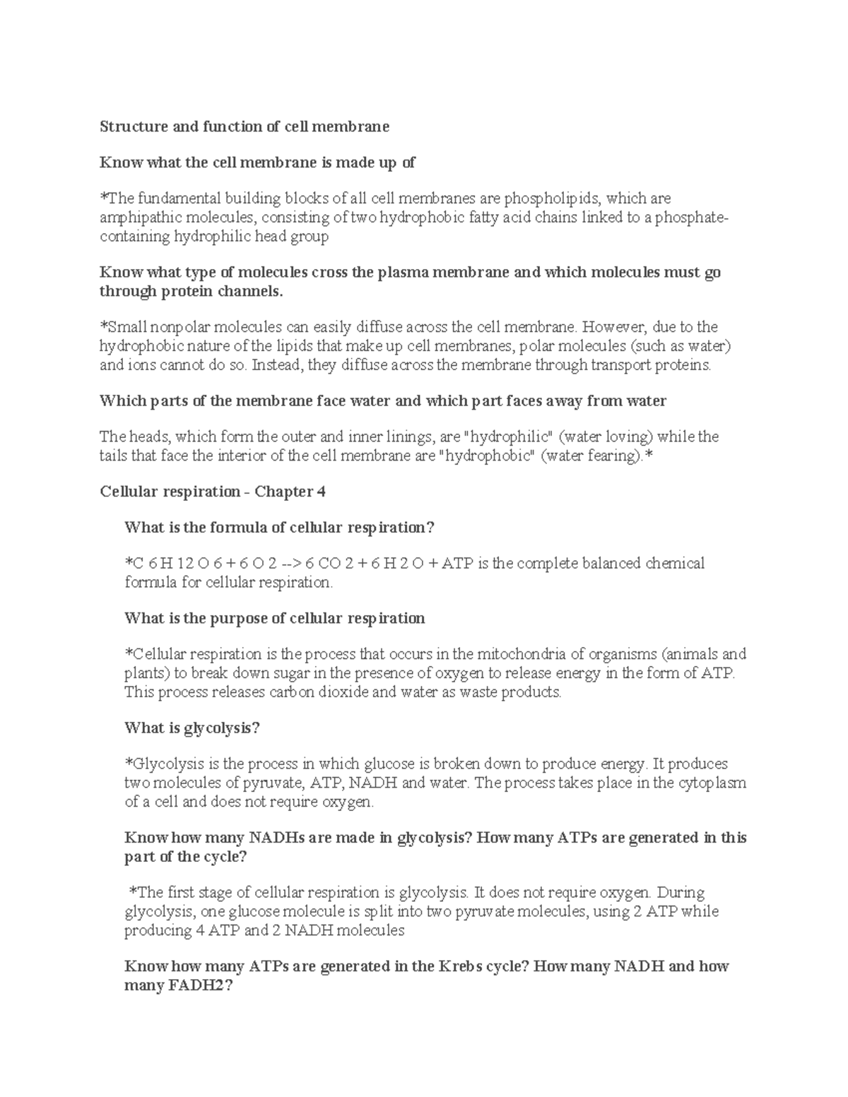 Life exam 2 - life science exam review - Structure and function of cell ...