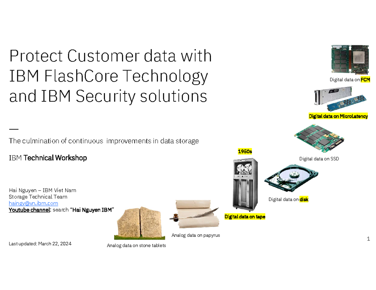 Protect customer data with IBM Flash Core Technology and IBM Security solutions - Protect ...