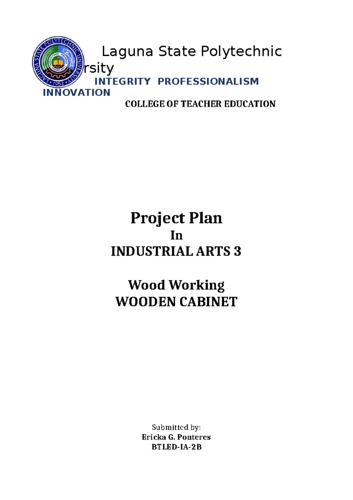 Project plan - CIVIL TECH - Laguna State Polytechnic University ...