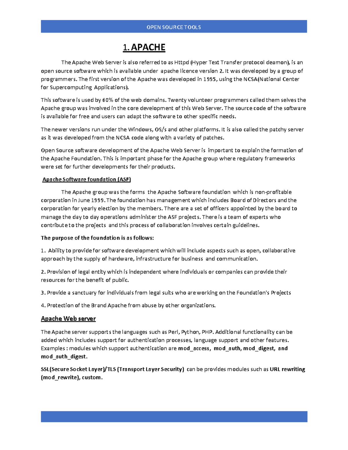 Ost Module 3 1 240611 091329 2 1 Apache The Apache Web Server Is Also Referred To As D