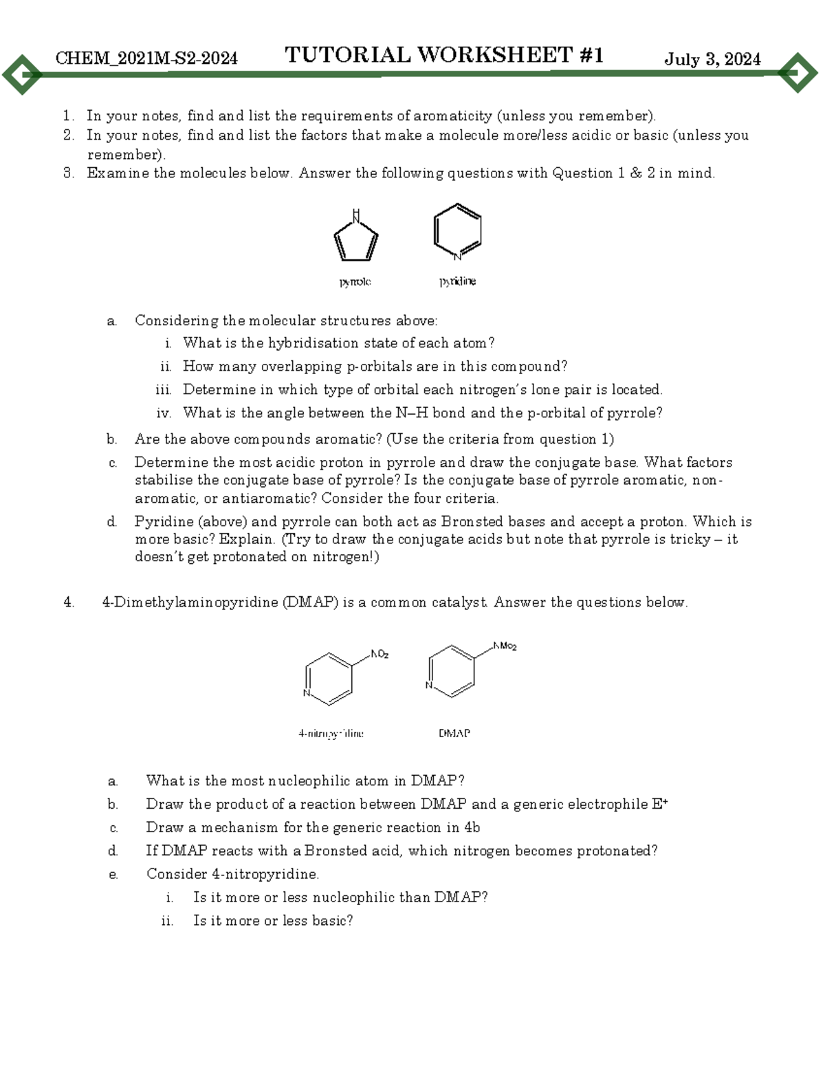 01 - Bonus Tutorial Worksheet - July 3, 2024 - CHEM_2021M-S2-2024 ...