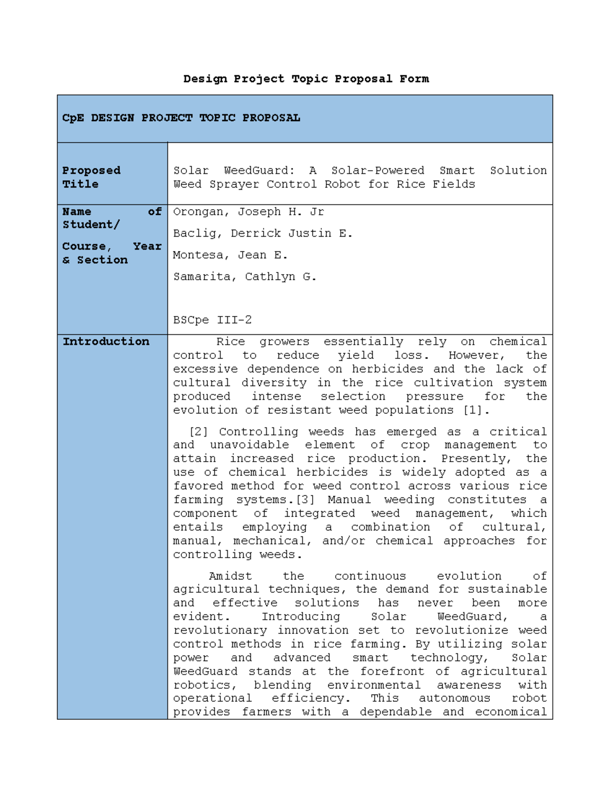 Design-Project-Topic-Proposal-Form final - Design Project Topic ...