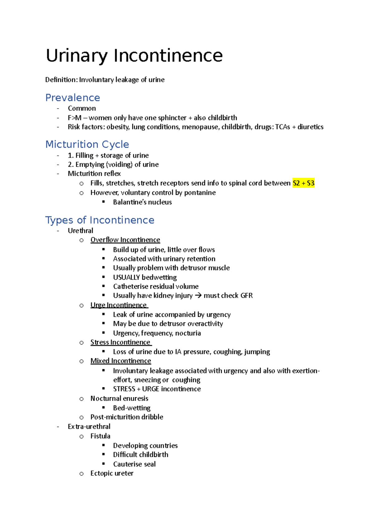 Urinary Incontinence + Prolapse - Urinary Incontinence Definition ...
