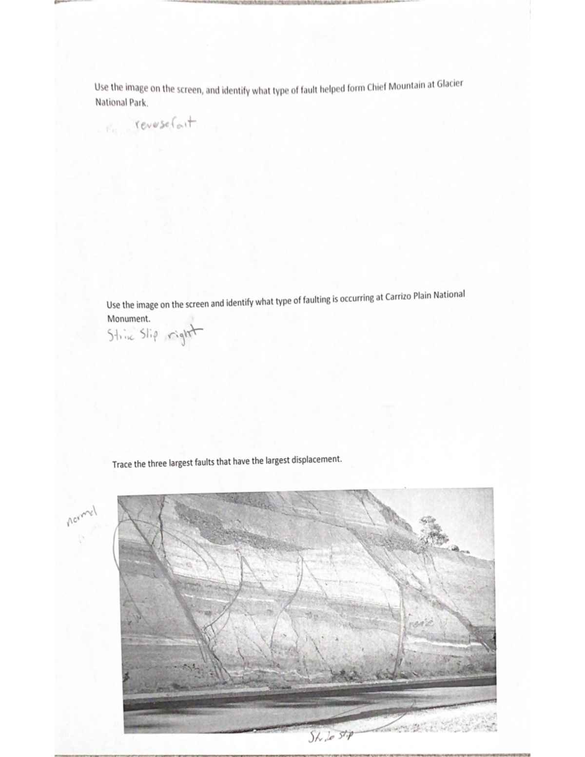 Geology 3 - Description follows the same as the first pdf - Use the ...