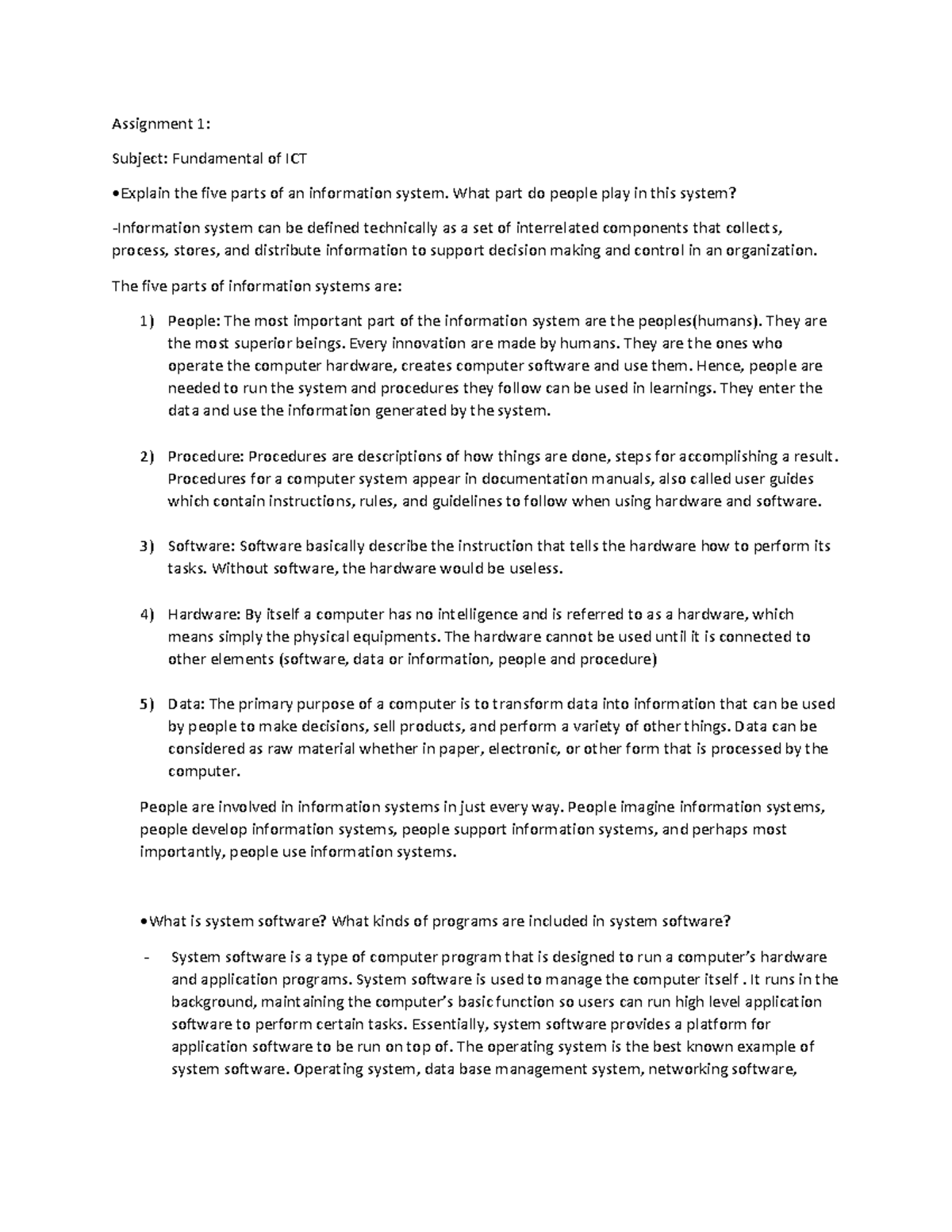 New Microsoft Word Document - Copy - Assignment 1: Subject: Fundamental ...