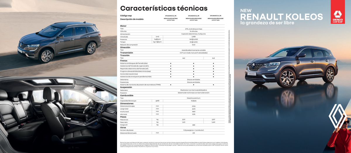 2023-07-28-Ficha Tecnica Koleos compressed - Renault se reserva el derecho de hacer cualquier ...