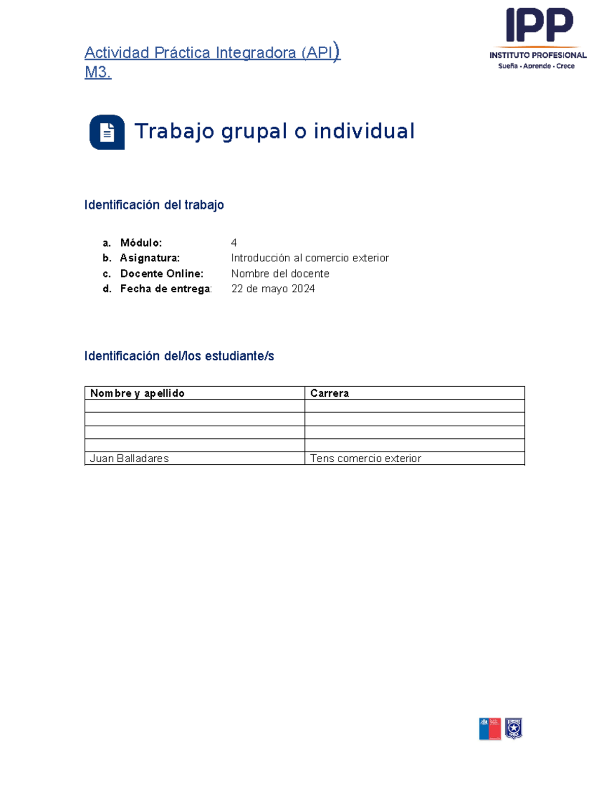 Trbajo Grpal M3 Comex 3 terminado 2hrs am - M3. Trabajo grupal o ...