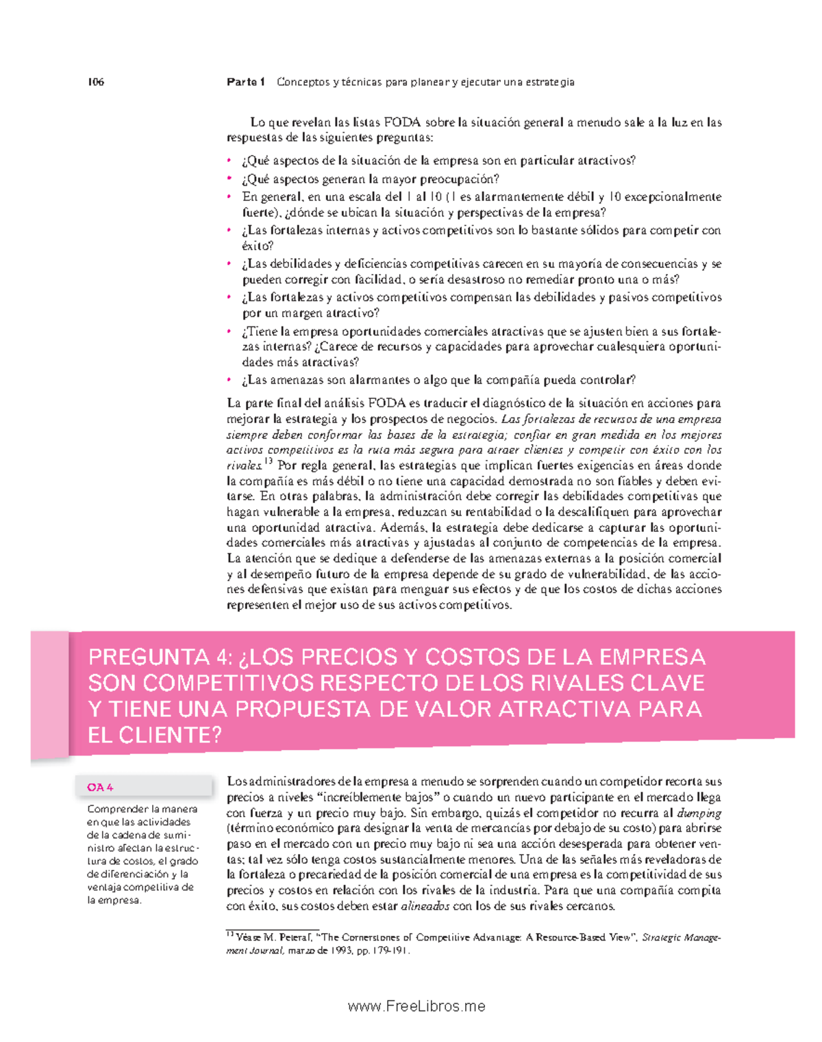 Analisis interno preg 4-5-6 - 106 Parte 1 Conceptos y técnicas para planear y ejecutar una - Studocu