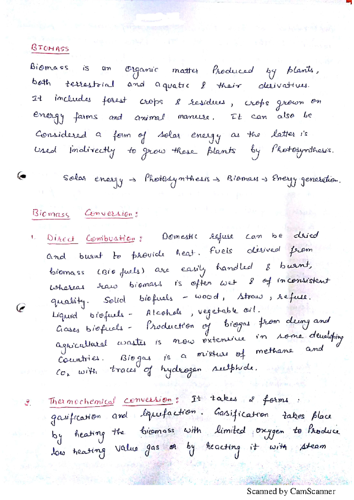SE - 3 Biomass Energy - 18EEO301T - Sustainable Energy - Studocu