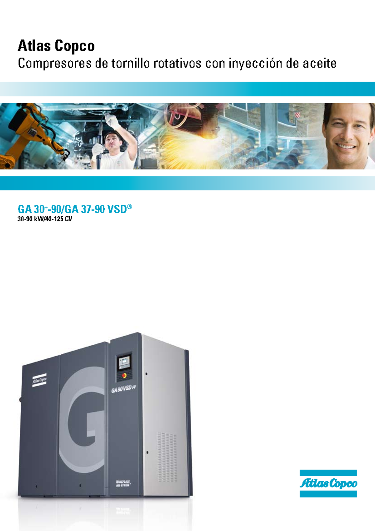 Compresor ga90 - GA 30 + -90/GA 37-90 VSD ® Atlas Copco Compresores de ...