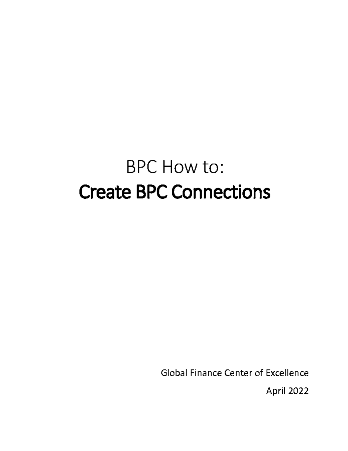 How To - Create BPC Connections (1) 1 1 - BPC How to: Create BPC ...