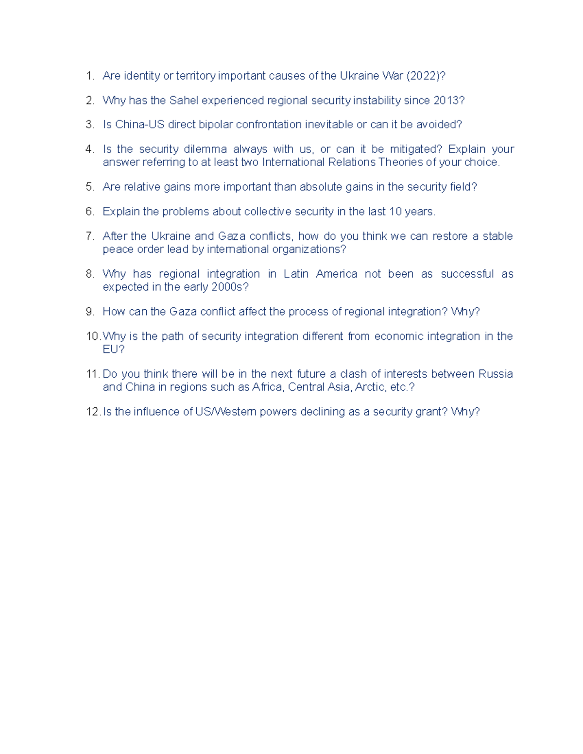 Assignment - Are identity or territory important causes of the Ukraine ...