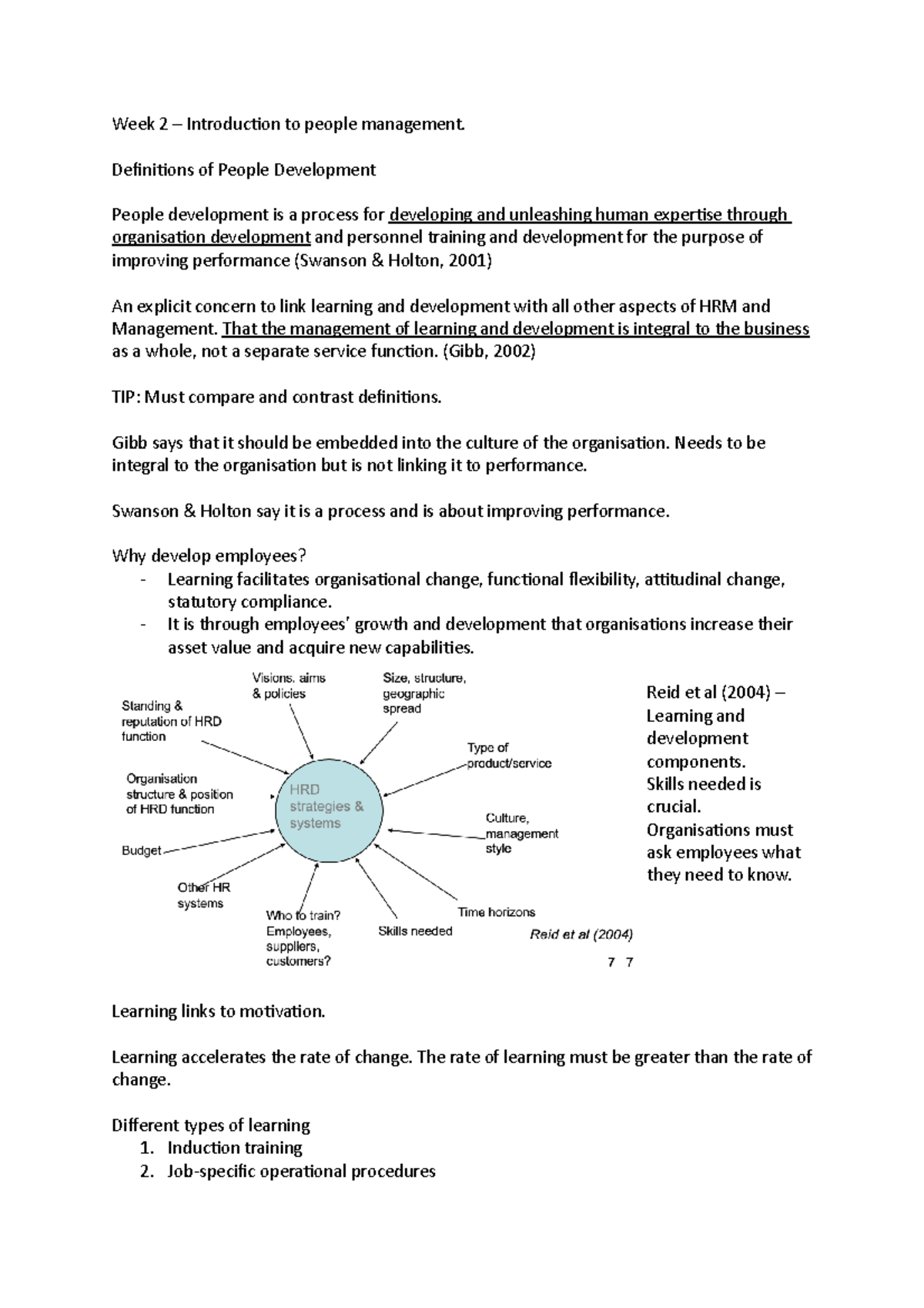 Week 2 - People Management - Week 2 – Introducion to people management ...