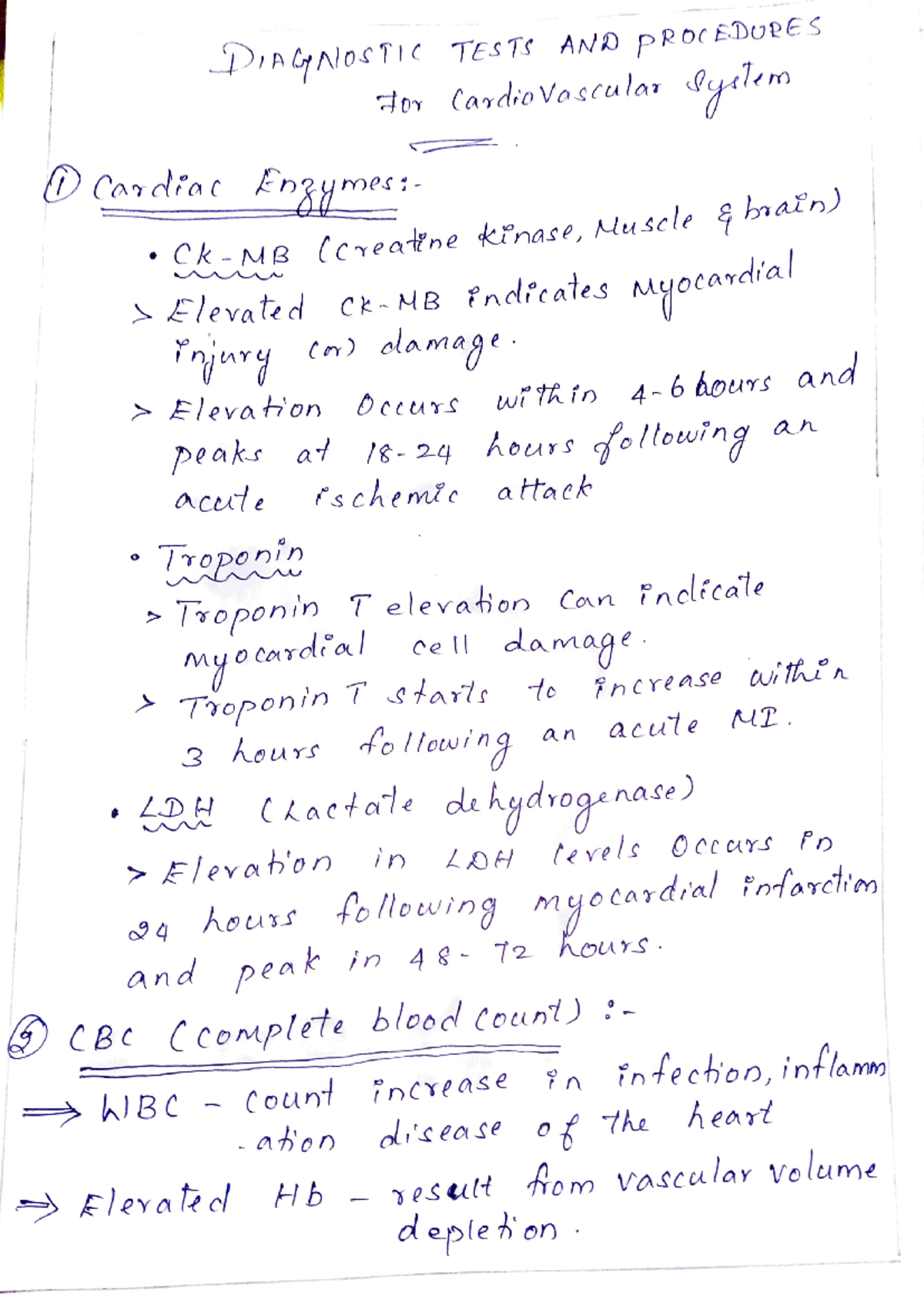 D1 - Diagnostic tests and procedure of cardiovascular system ...