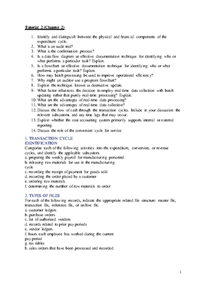 Class Exercise - Class Exercise Problem 1 (Combine Problems 1 & 2 of the prescribed book) Draw a ...