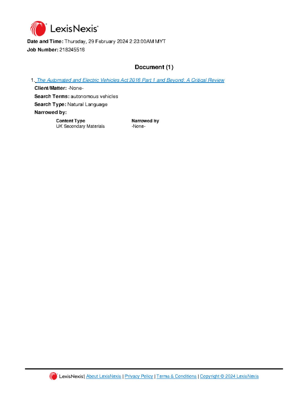 The Automated and Electric Vehicles Act 2018 Part 1 and - Email: J@shu ...