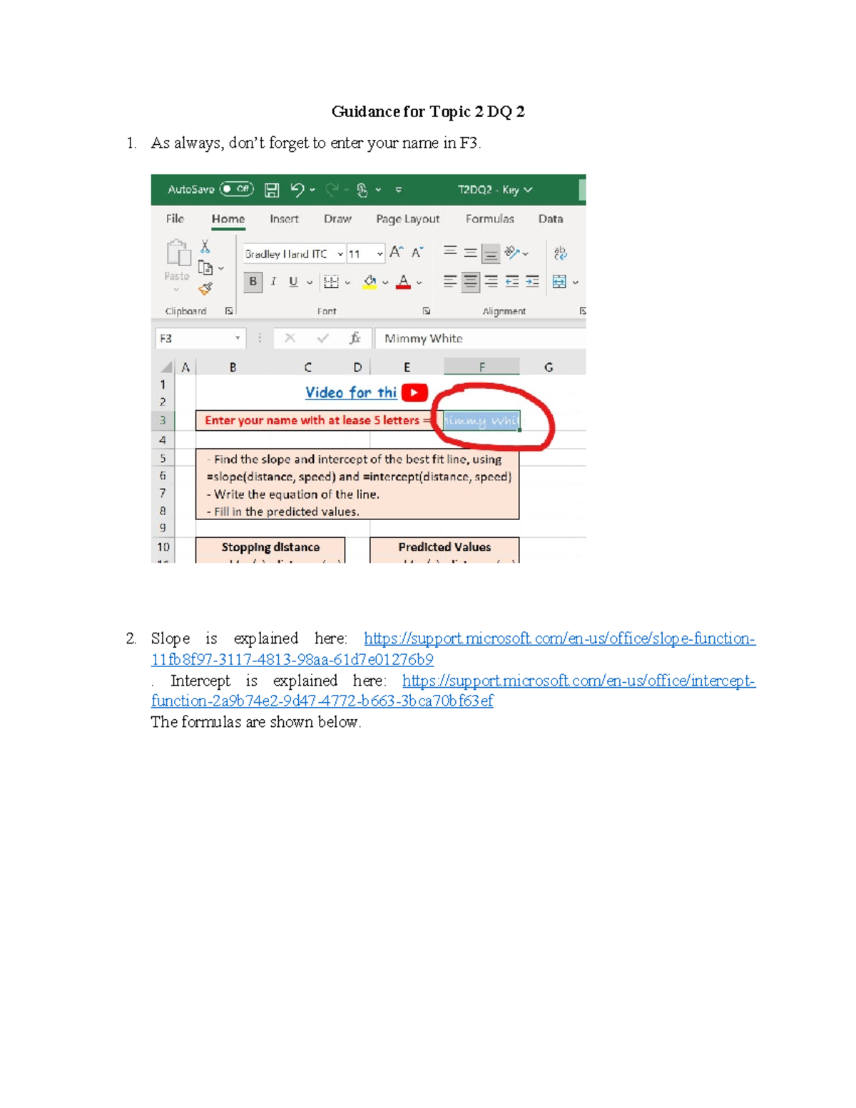 Guidance for Topic 1 DQ 2 - Guidance for Topic 2 DQ 2 As always, don’t forget to enter your name ...