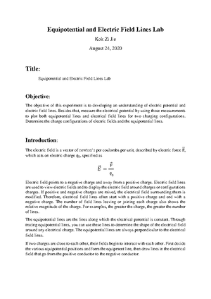 Conservation of Energy Lab report - Objective To examine the ...