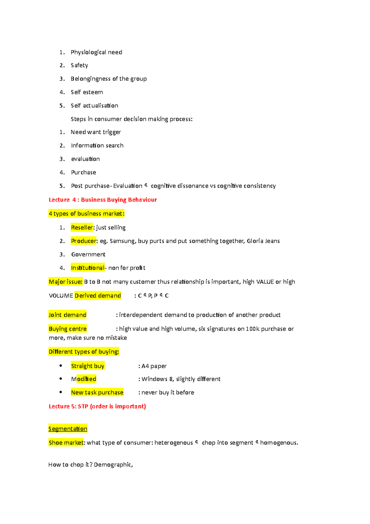 Week 2 - Lecture notes 2 - ECON1001 - USyd - Studocu