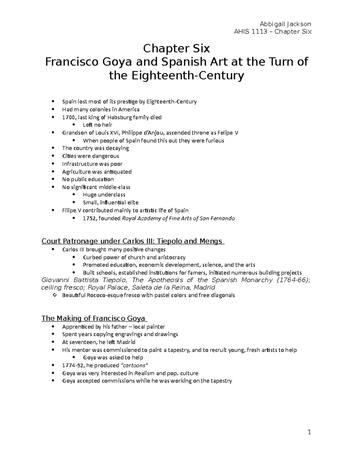 Chapter 6 - Francisco Goya and Spanish Art at the Turn of the ...
